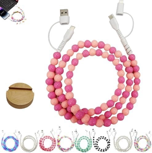 Beaded Cord 4 in 1, Beaded Cords, Prevents Pets from Chewing Charger ...