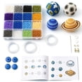 Beaded DIY Kit Stress Relief Bead Art Set Handmade Decorative Ornament ...