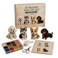 Beaded Dog Diy Kit Cute 3D Animal Handmade Beading Supplies Set For ...
