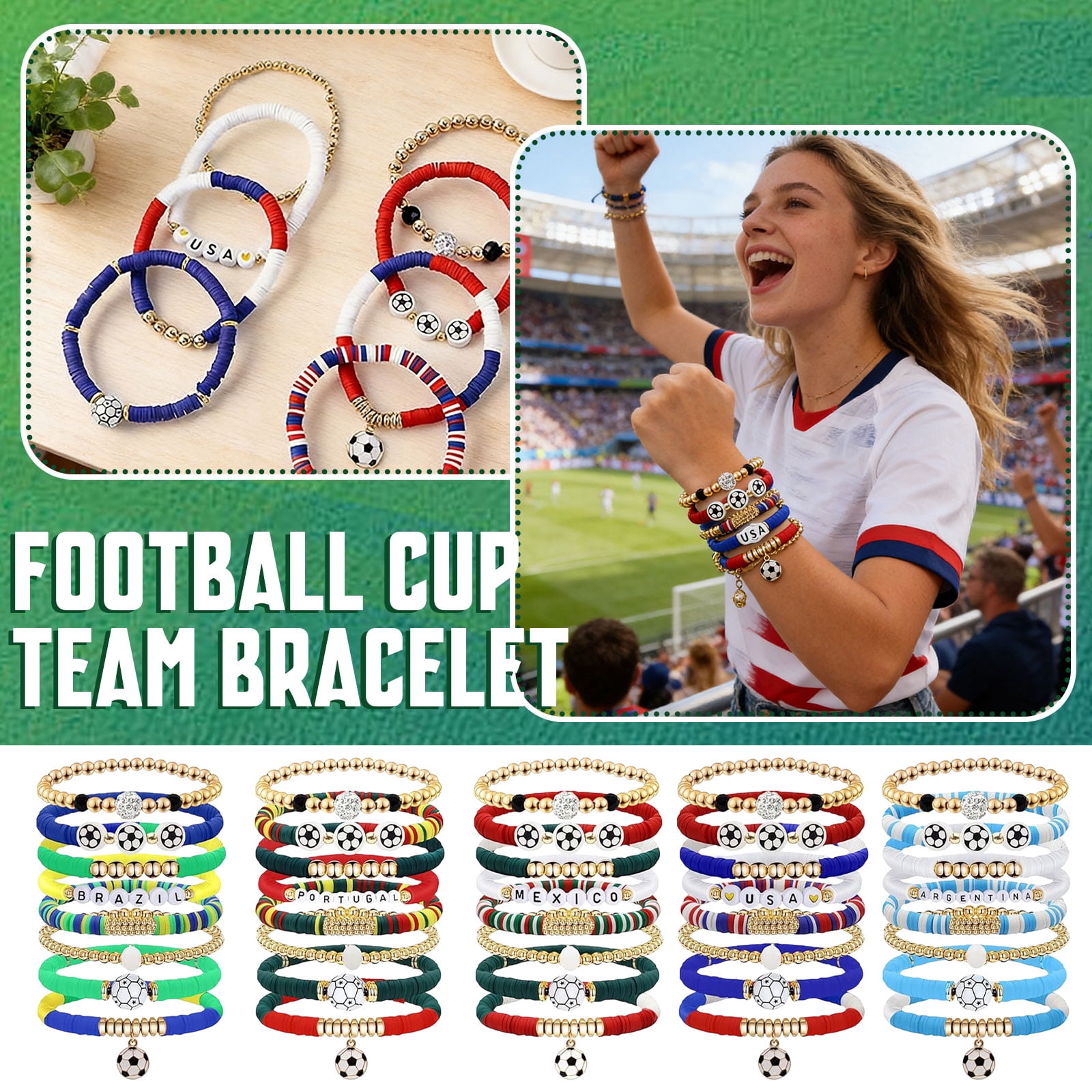 Beaded Fashion Jewelry, Soccer Cup, 2026 Soccer Team Game Day Soft ...