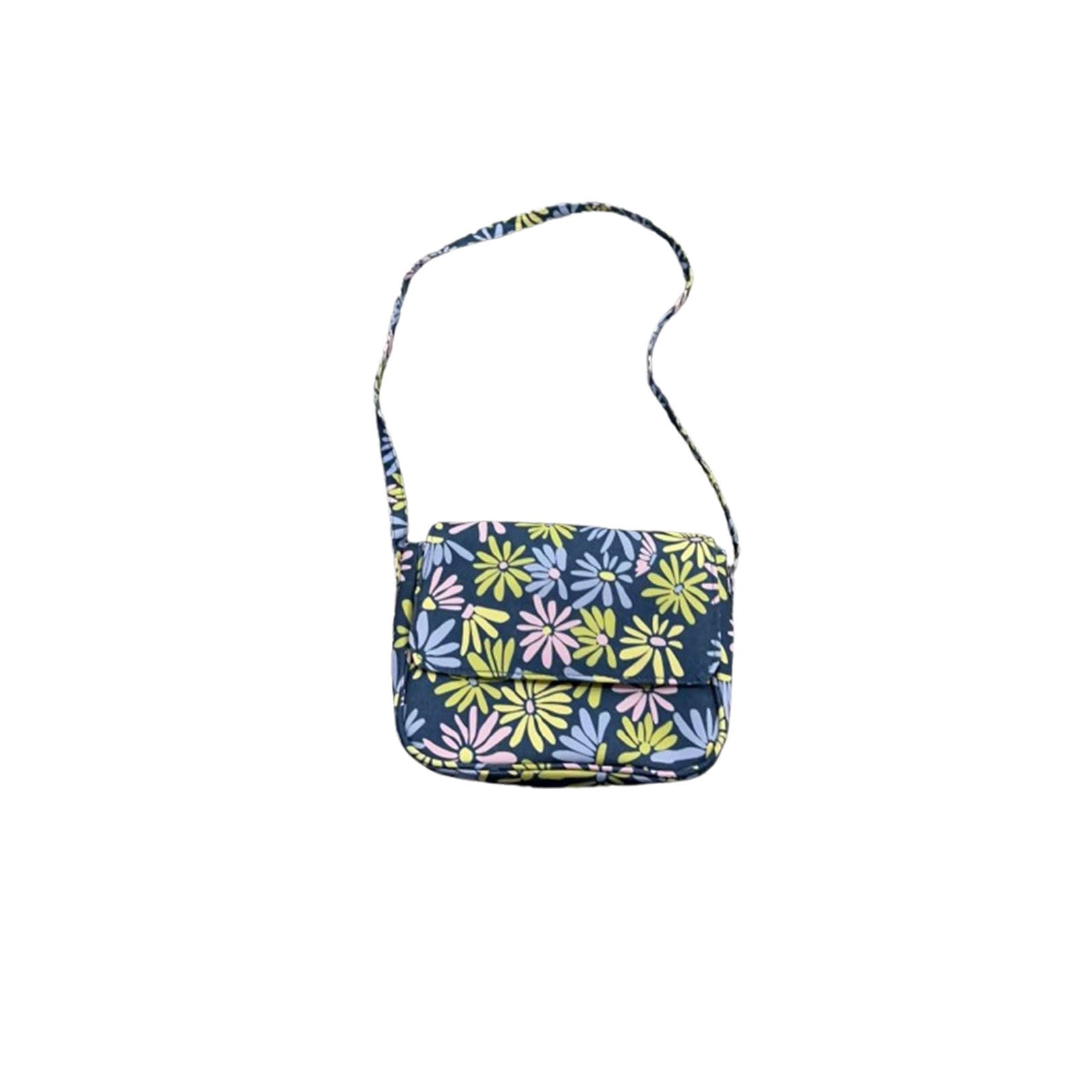 Beaded Flower Shoulder Bag Handmade Texture Underarm Bag Versatile ...