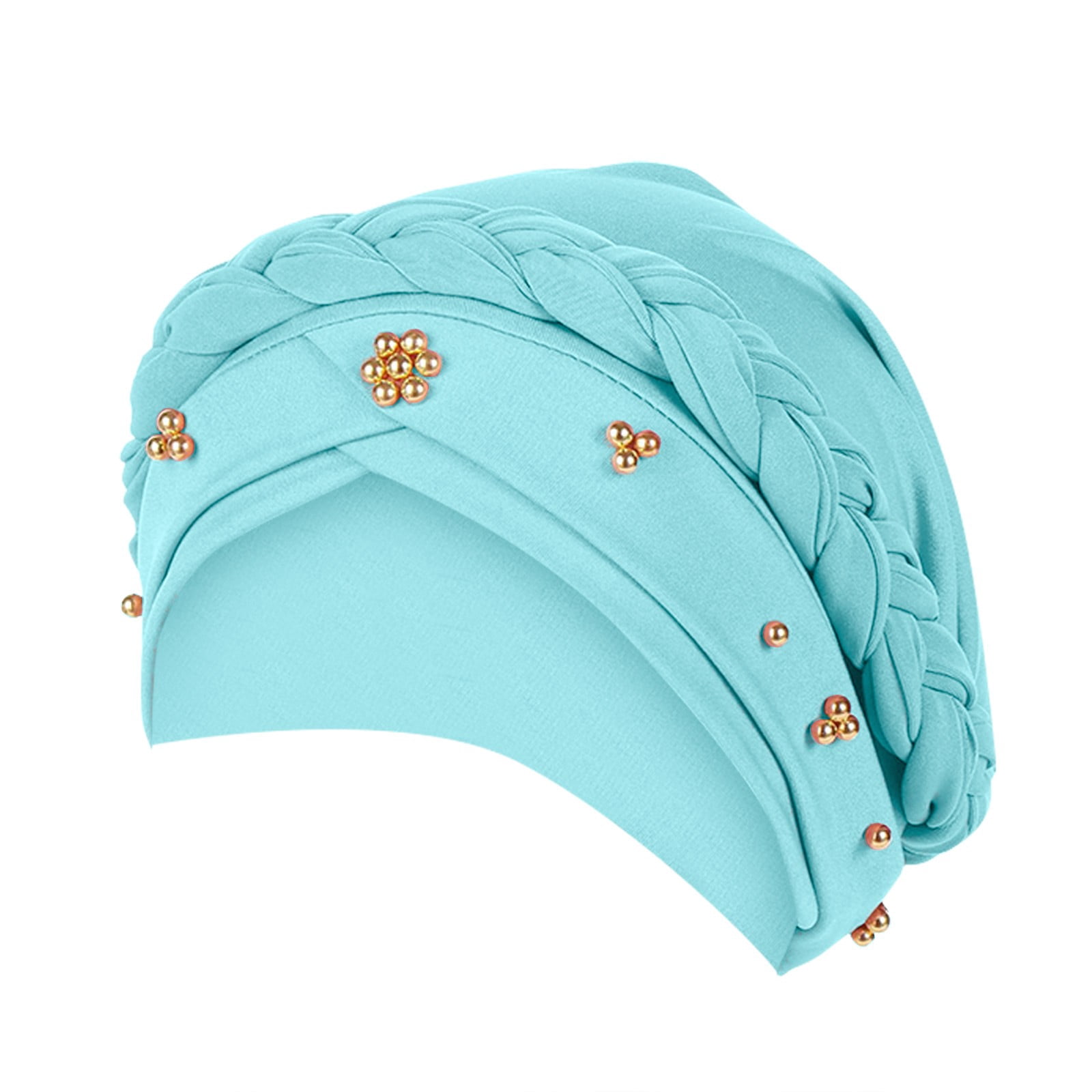 Beaded Hair Wrap Women Turban Pre-Tied Twisted Chemo Head Scarf ...