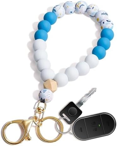 Beaded Keychain Wristlet 14k Gold Wrist Keychain Bracelet Cute Keychain ...