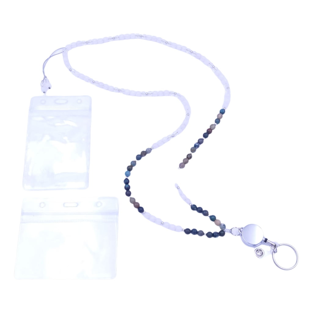 Beaded Lanyards Teacher Lanyards Beautiful Neck Strap ID Lanyard Badge ...