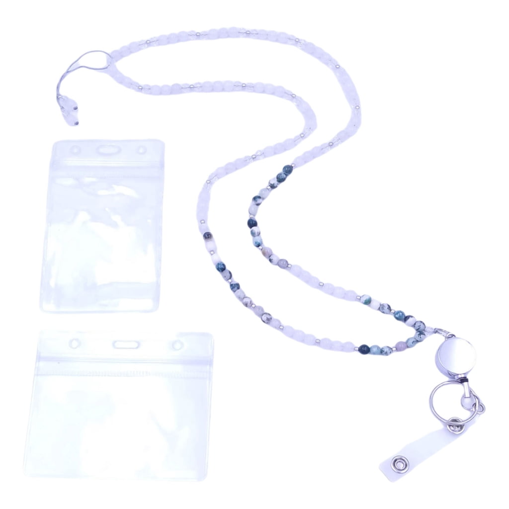 Beaded Lanyards Teacher Lanyards Beautiful Neck Strap ID Lanyard Badge ...