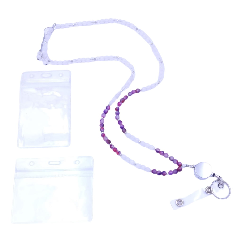 Beaded Lanyards Teacher Lanyards Beautiful Neck Strap ID Lanyard Badge ...