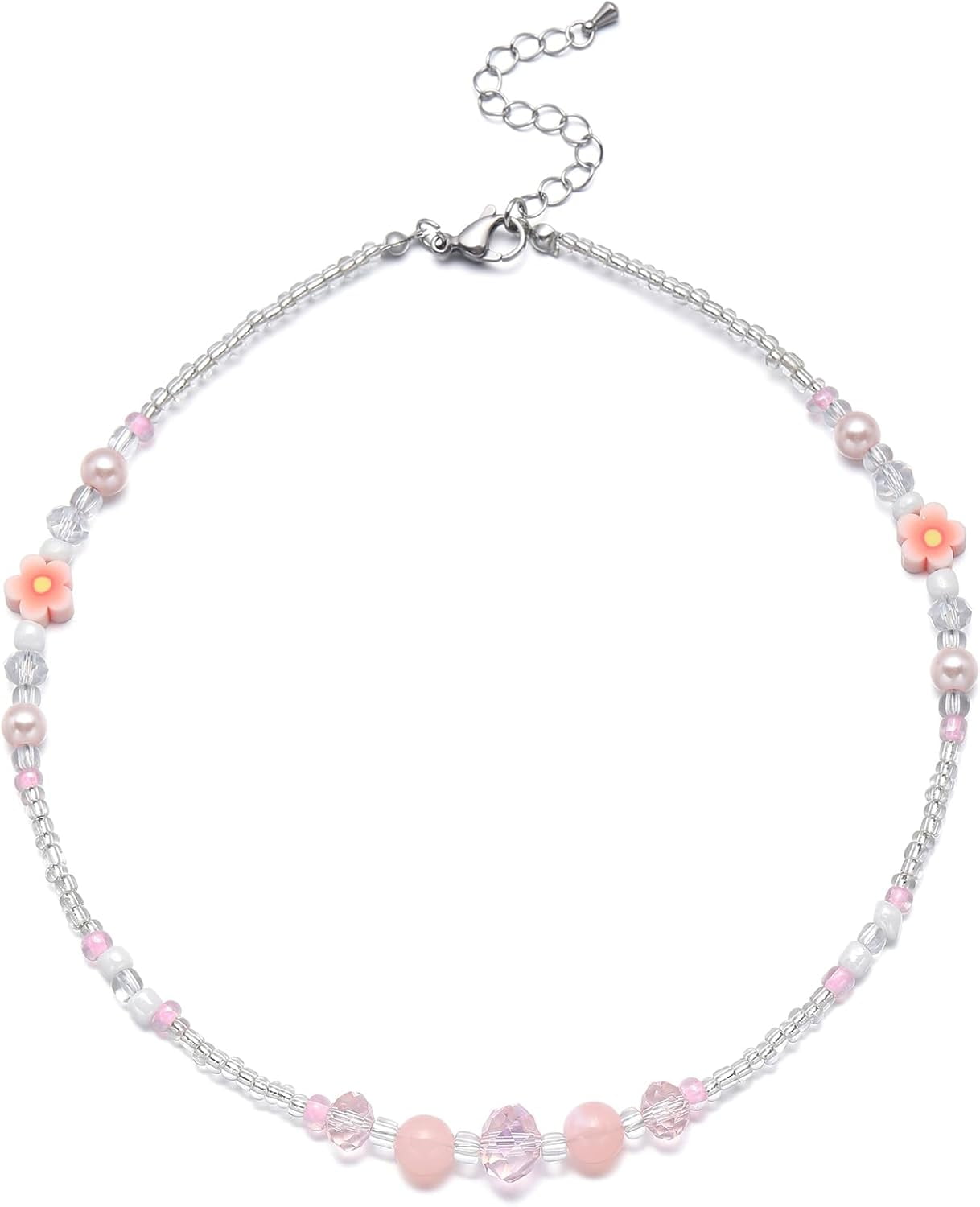 Beaded Necklaces for Women Irregular Stone Shell Necklace Handmade ...