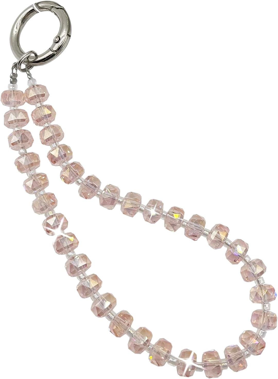 Beaded Phone Wrist Strap, Cellphone Lanyard Chain, Sparkling Wristlet ...