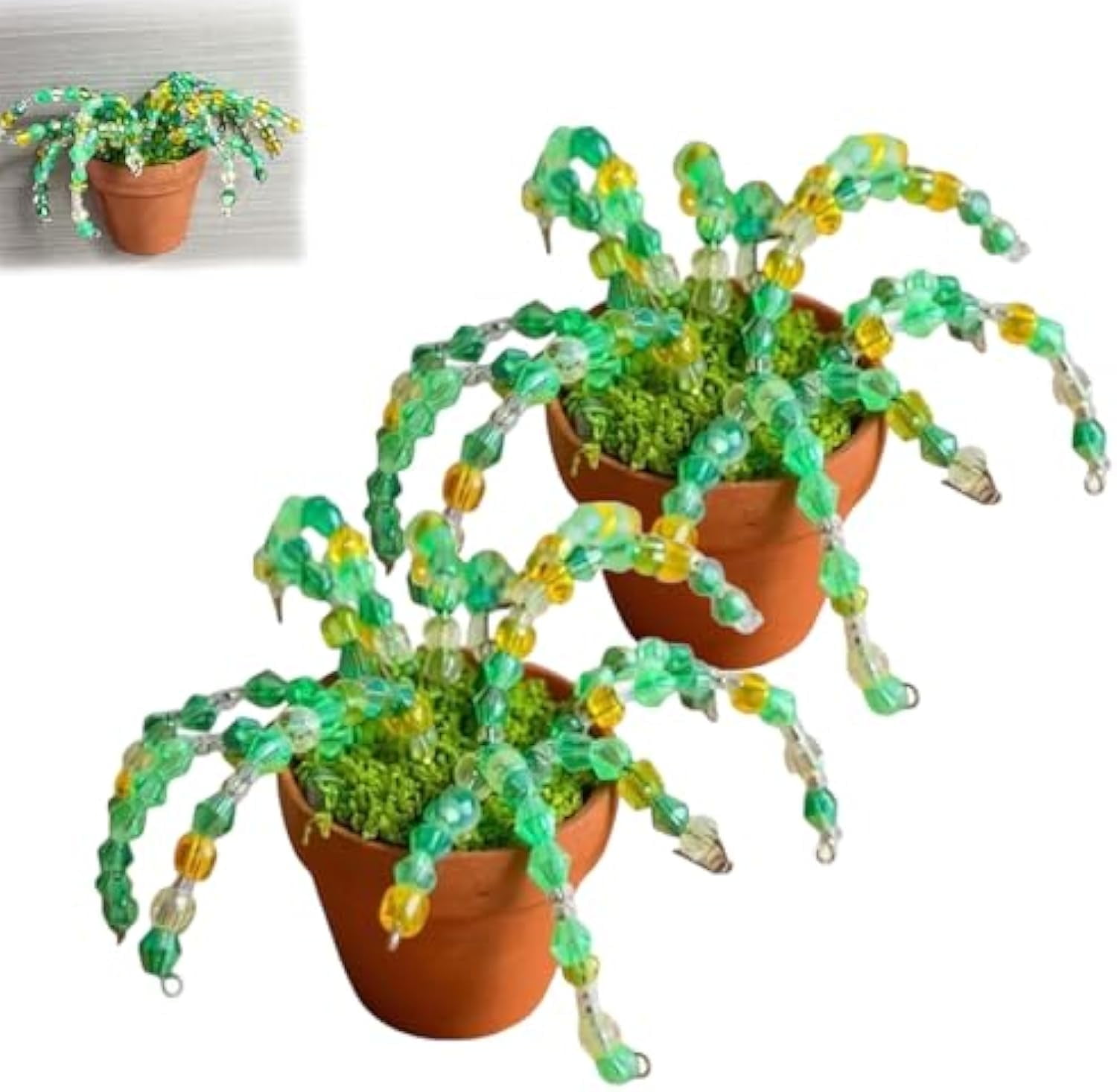 Beaded Plant Magnets for Fridge, DIY Beaded Plant Magnets, Cute Mini ...