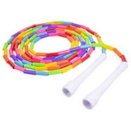 K-Roo Sports 7-foot Jump Rope with Plastic Beaded Segmentation, Blue ...