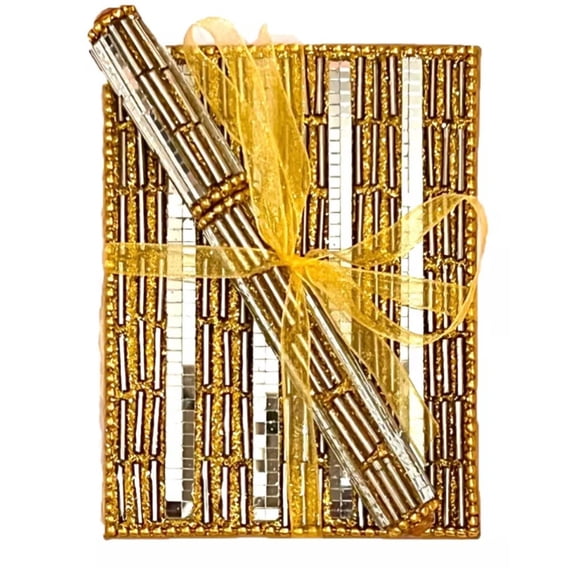 Beaded, Sequin Notepad and Pen Set - Walmart.com