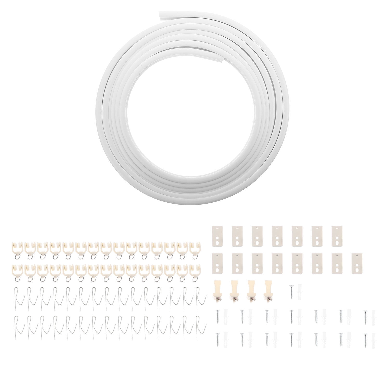 Beaded Shutter Track PVC Curtain Track Steel Curtain Track 500x2.5cm ...