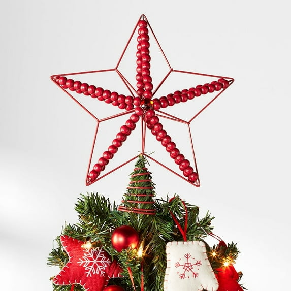 Beaded Star Tree Topper - Walmart.com