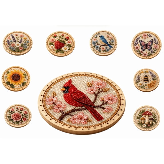 Beaded Sun Catcher Coaster Kit Collection, Beginner Friendly Hand ...