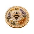 Beaded Sunflower Suncatcher Coaster Handmade Round Wooden Base ...