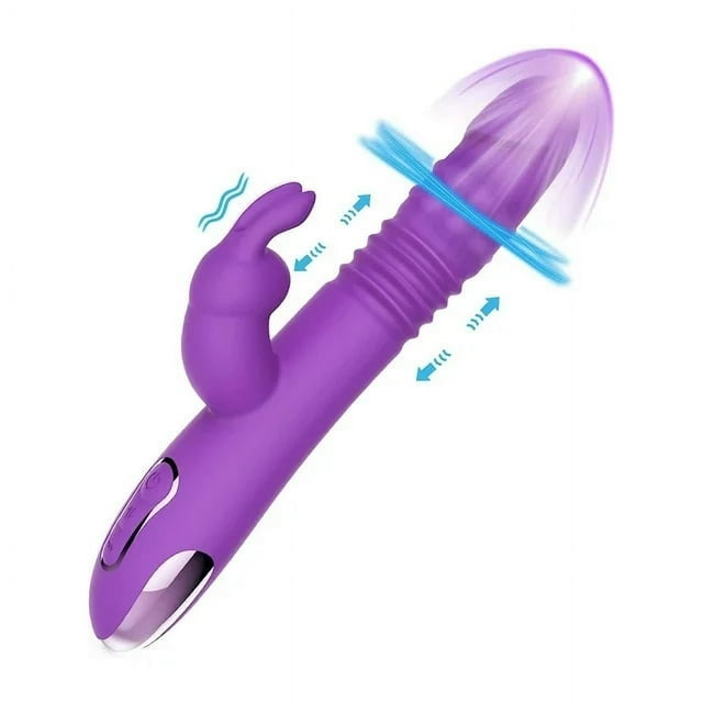 Beaded Thrusting Rabbit Vibrator Triple Action G Spot Vibrator With