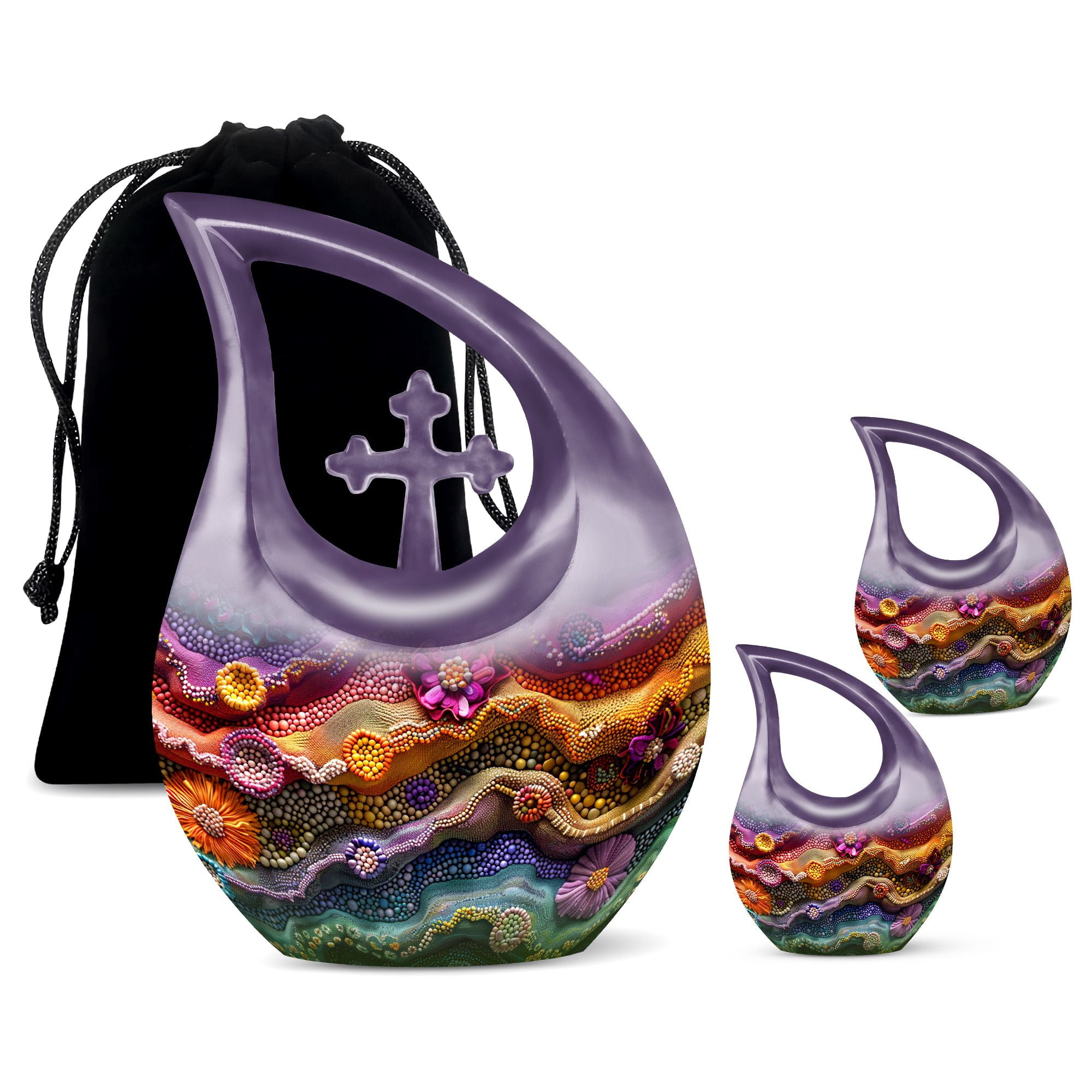 Beaded Waves Urn - Urns For Human Ashes - Urns For Human Ashes Adult ...