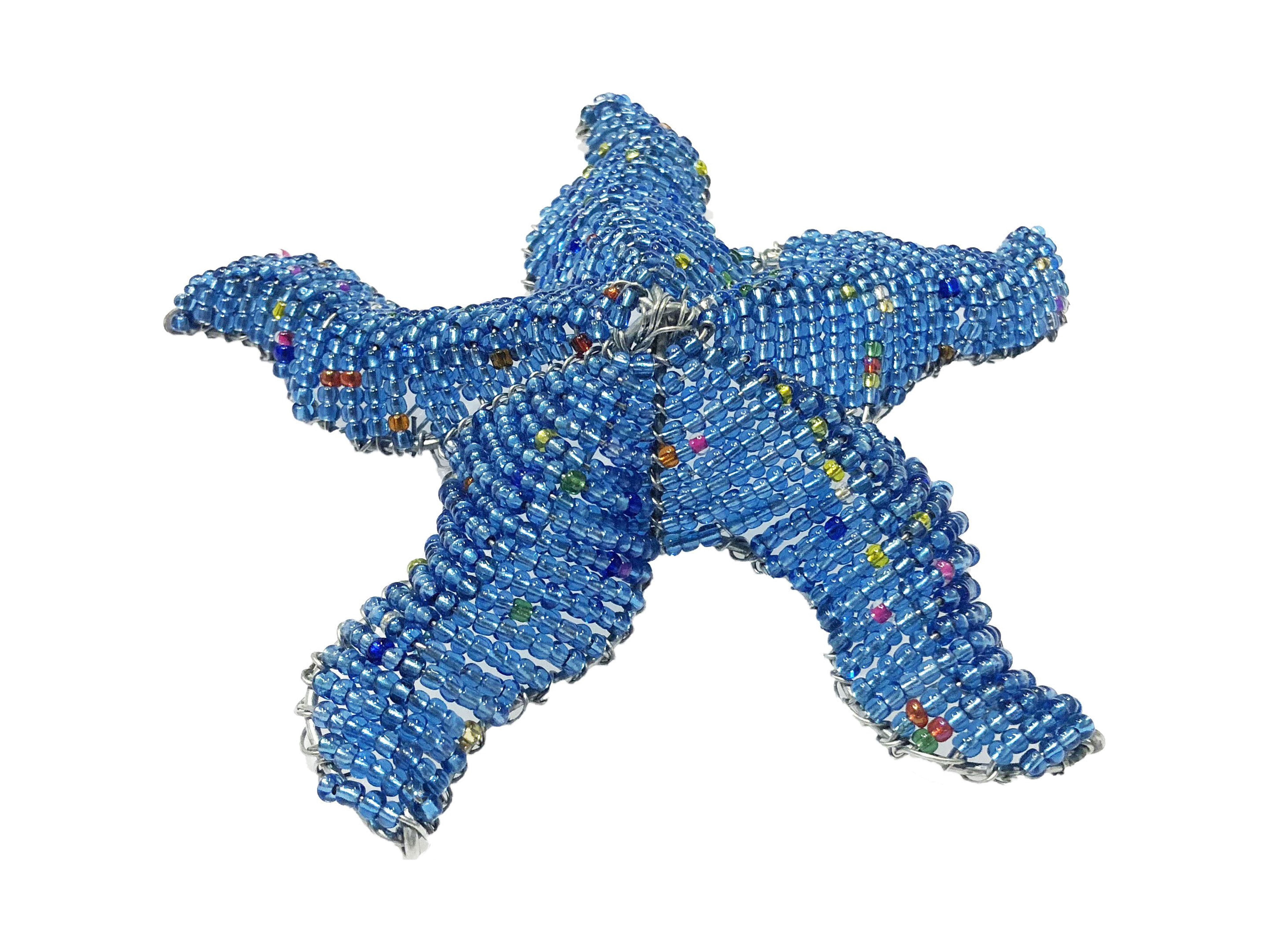 Beaded Wire Animal Starfish 6 inches Turquoise - Walmart.com