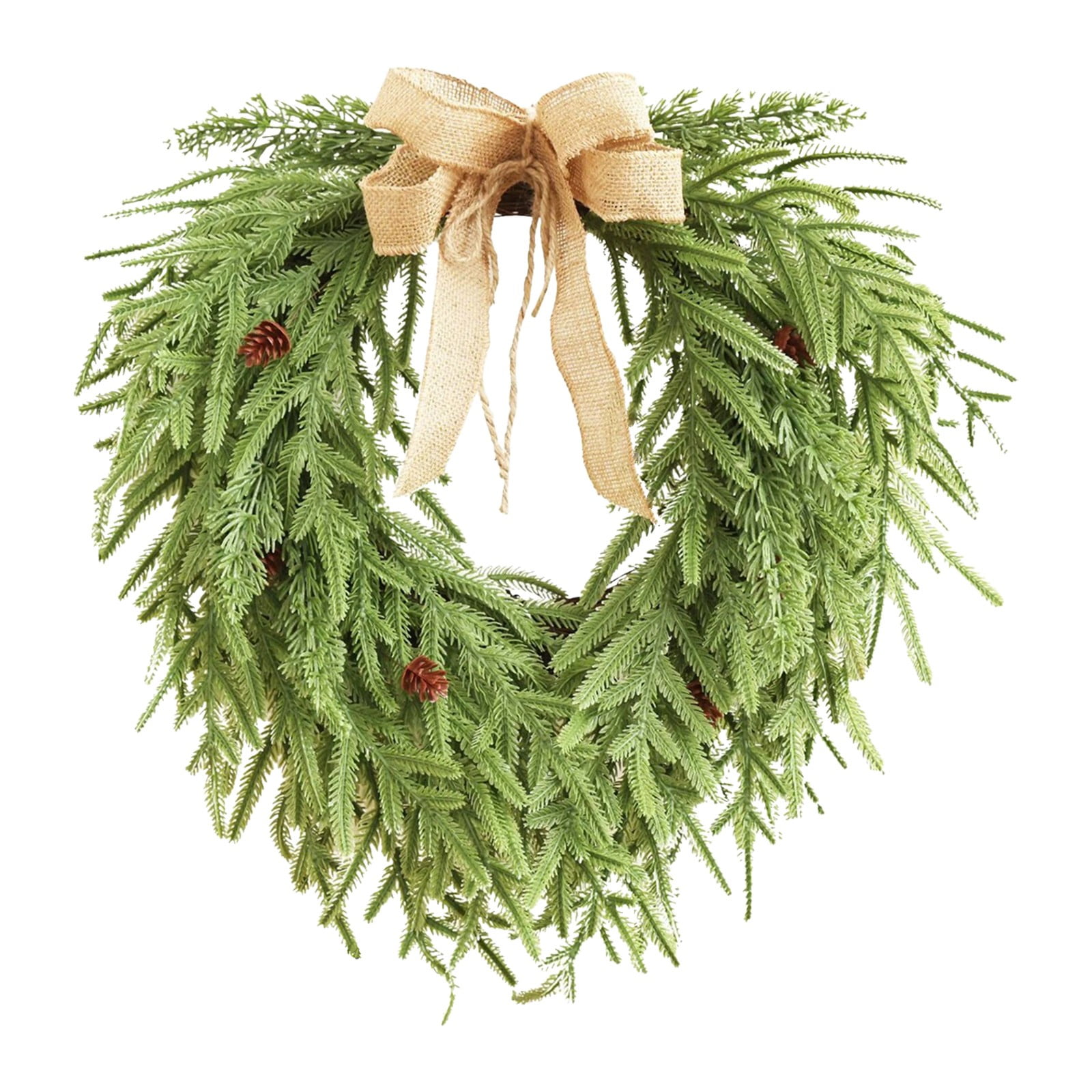 Beaded Wreath Green Wreaths For Front Door Artificial Beaded Greenery ...