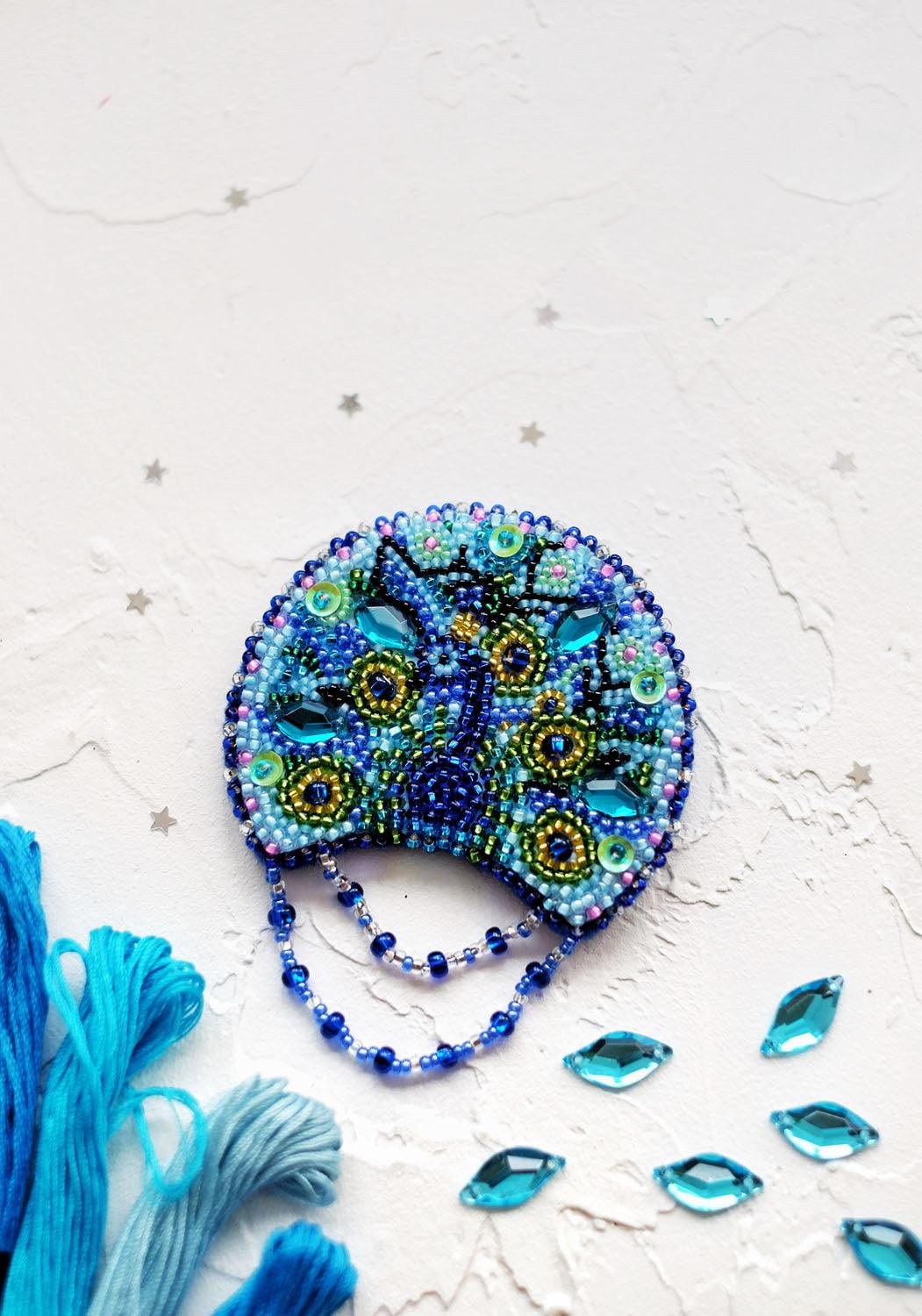 Beading Decoration - Peacock AD-006 - Walmart.com