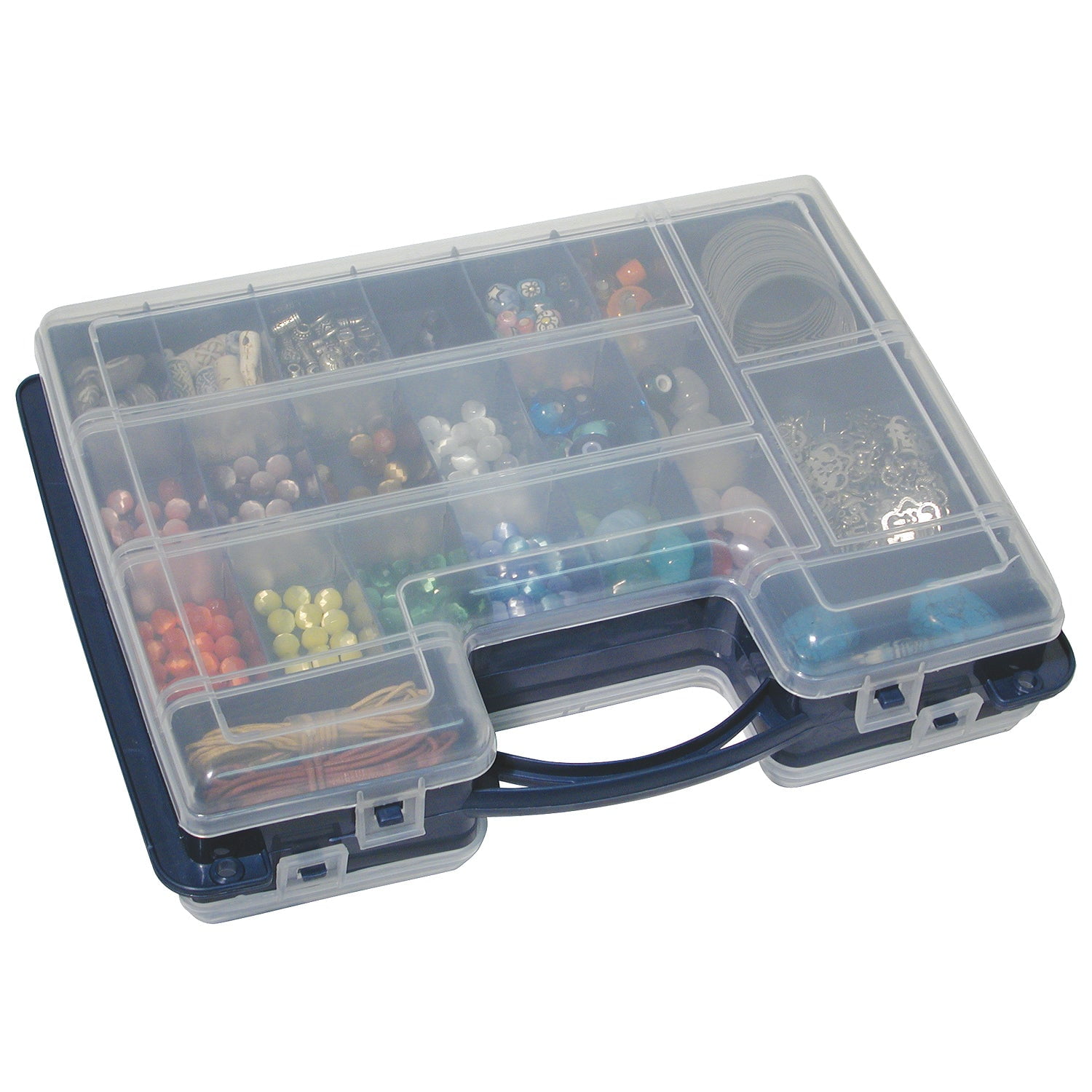 Beading and Jewelry Findings Double Sided Storage Box 11"x 8"x2-3/4 ...