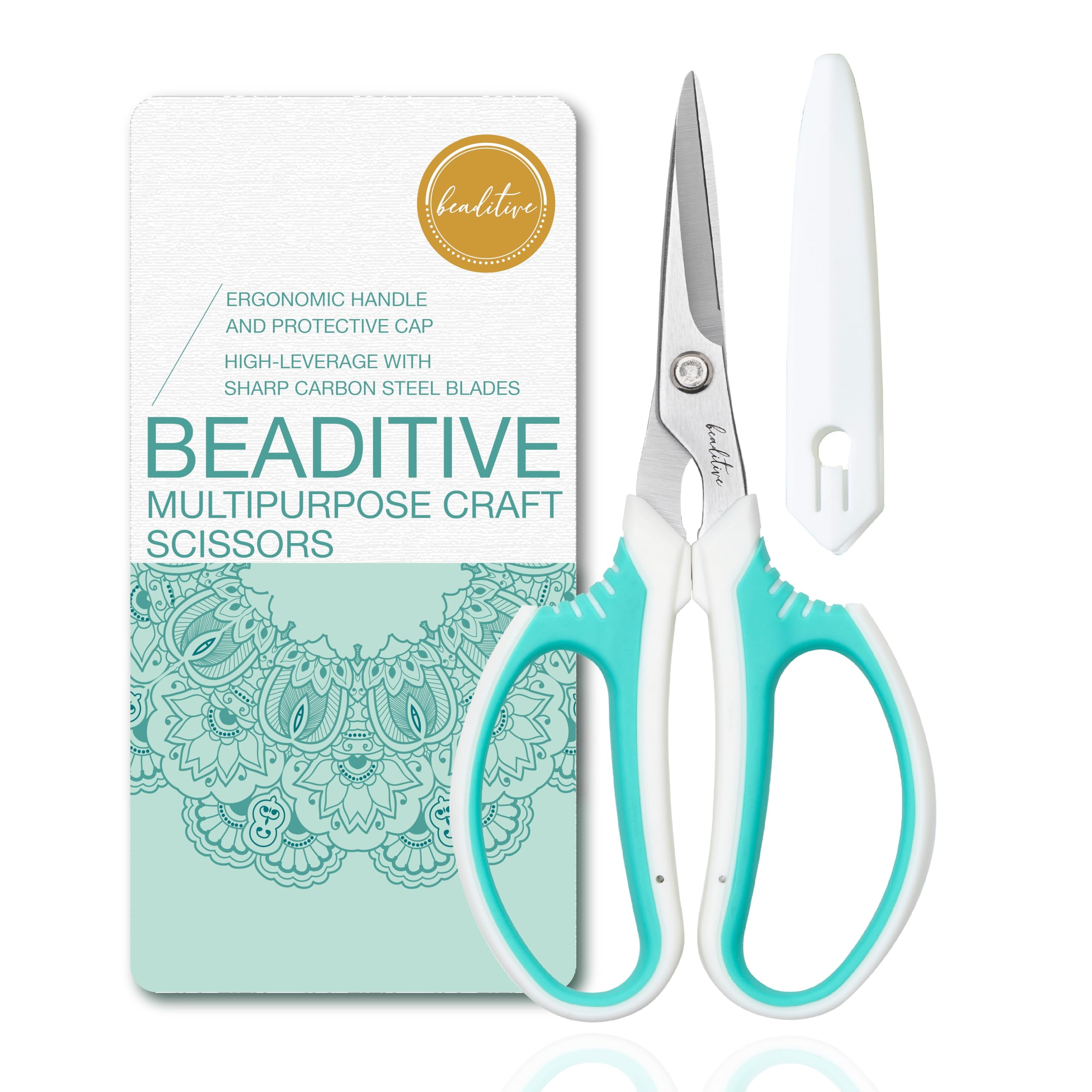Beaditive Multipurpose Craft Scissors JKF25 - High-Leverage with Sharp ...