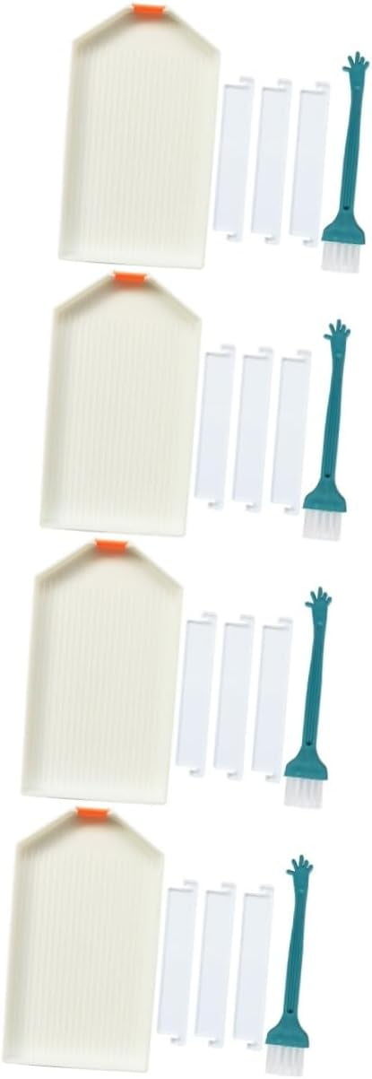 Beads 4 Sets Turning disc Bead Sorting Plate Diamond Rhinestone Tray ...