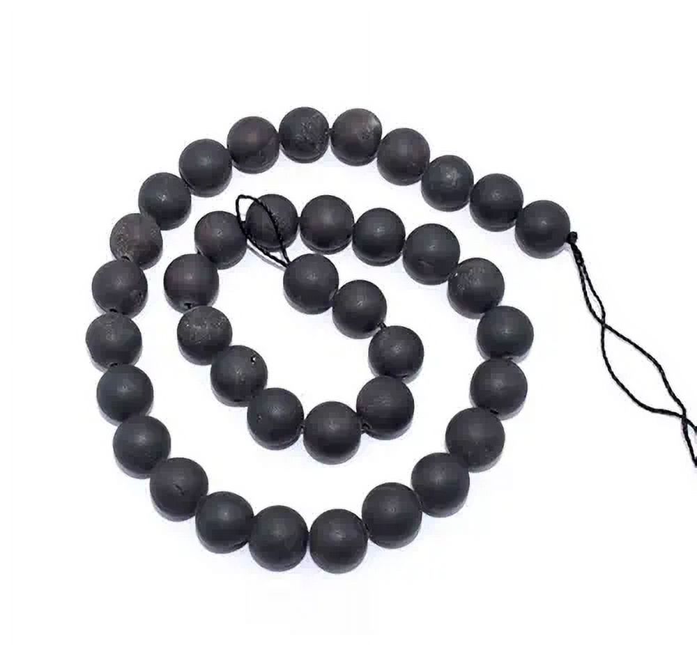Beads,Black Druzy Agate Beads, Natural Agate Druzy, Round Beads, Plain ...
