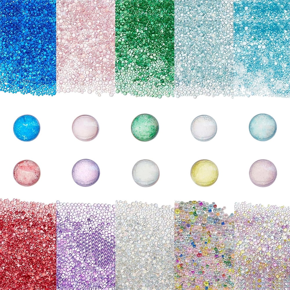 Beads DIY 3D Nail Art Decoration Mini Glass Beads Tiny Caviar Nail ...