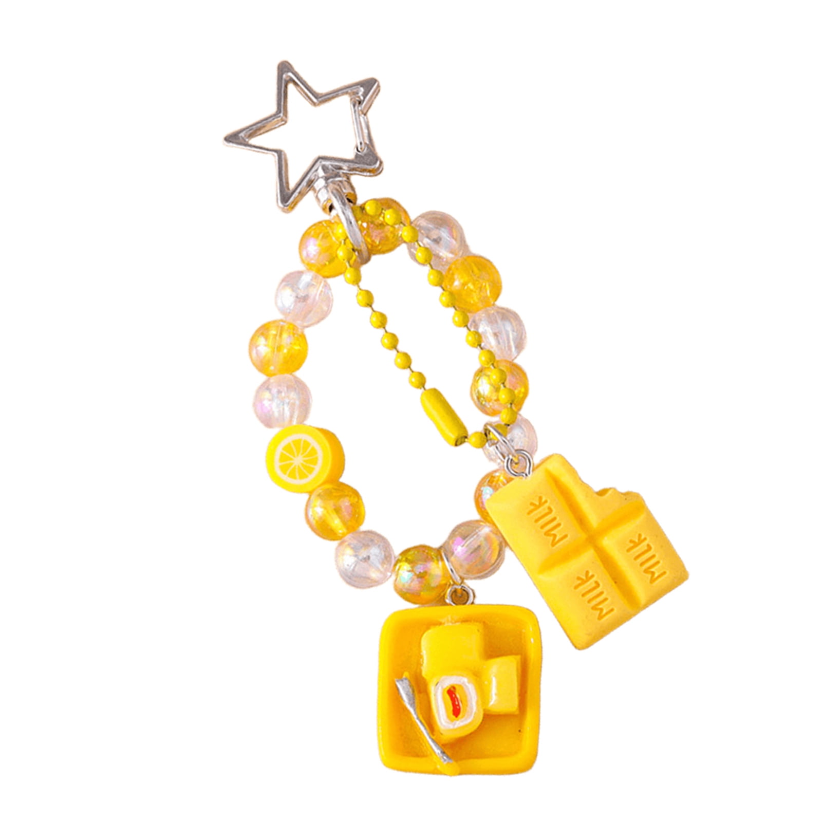 Beads Keychain Charm Wallet Bag Purse Keyring Pendant Charm Aesthetic ...
