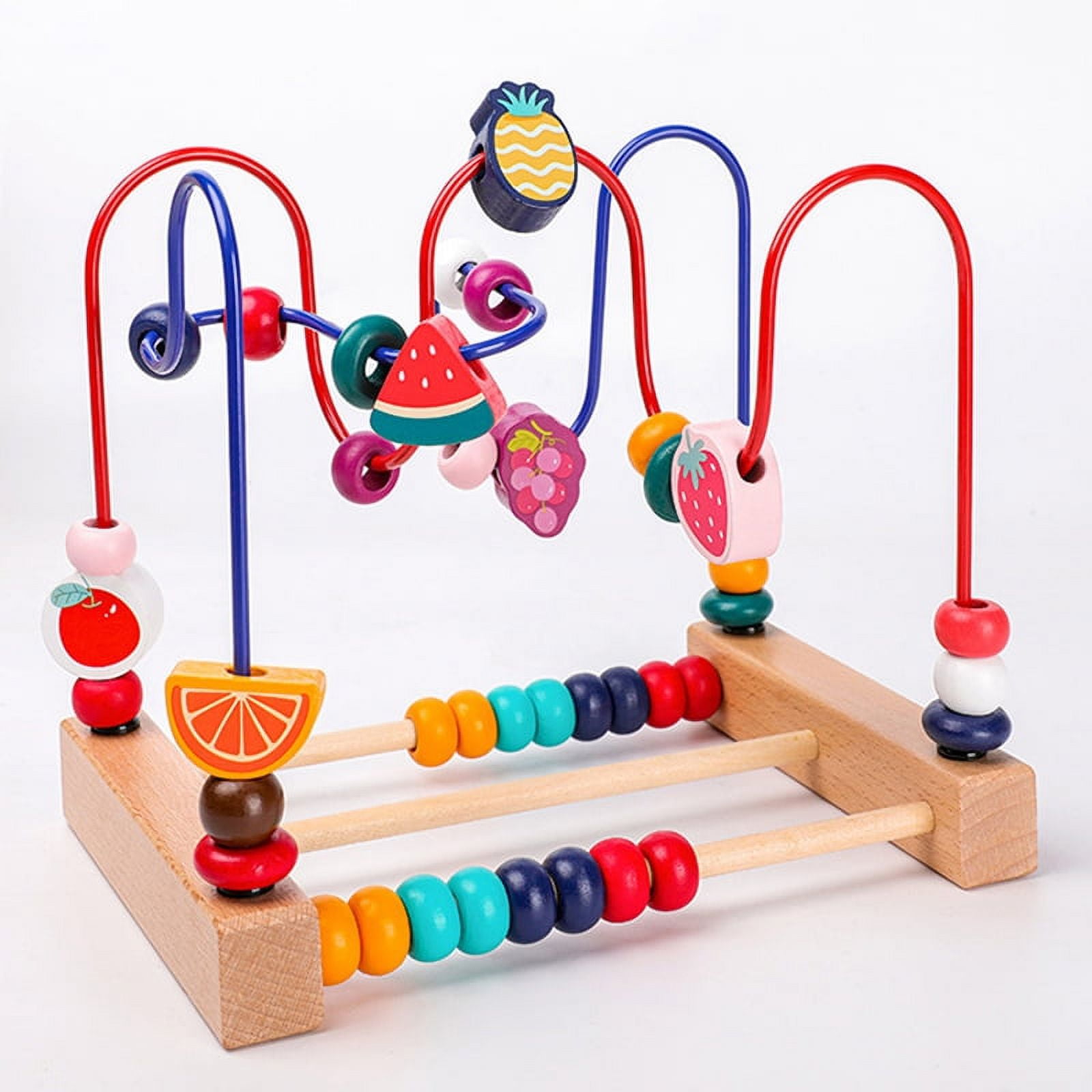 Beads Maze,Animal Bead Maze Roller Coaster Colorful Abacus Circle Toy ...