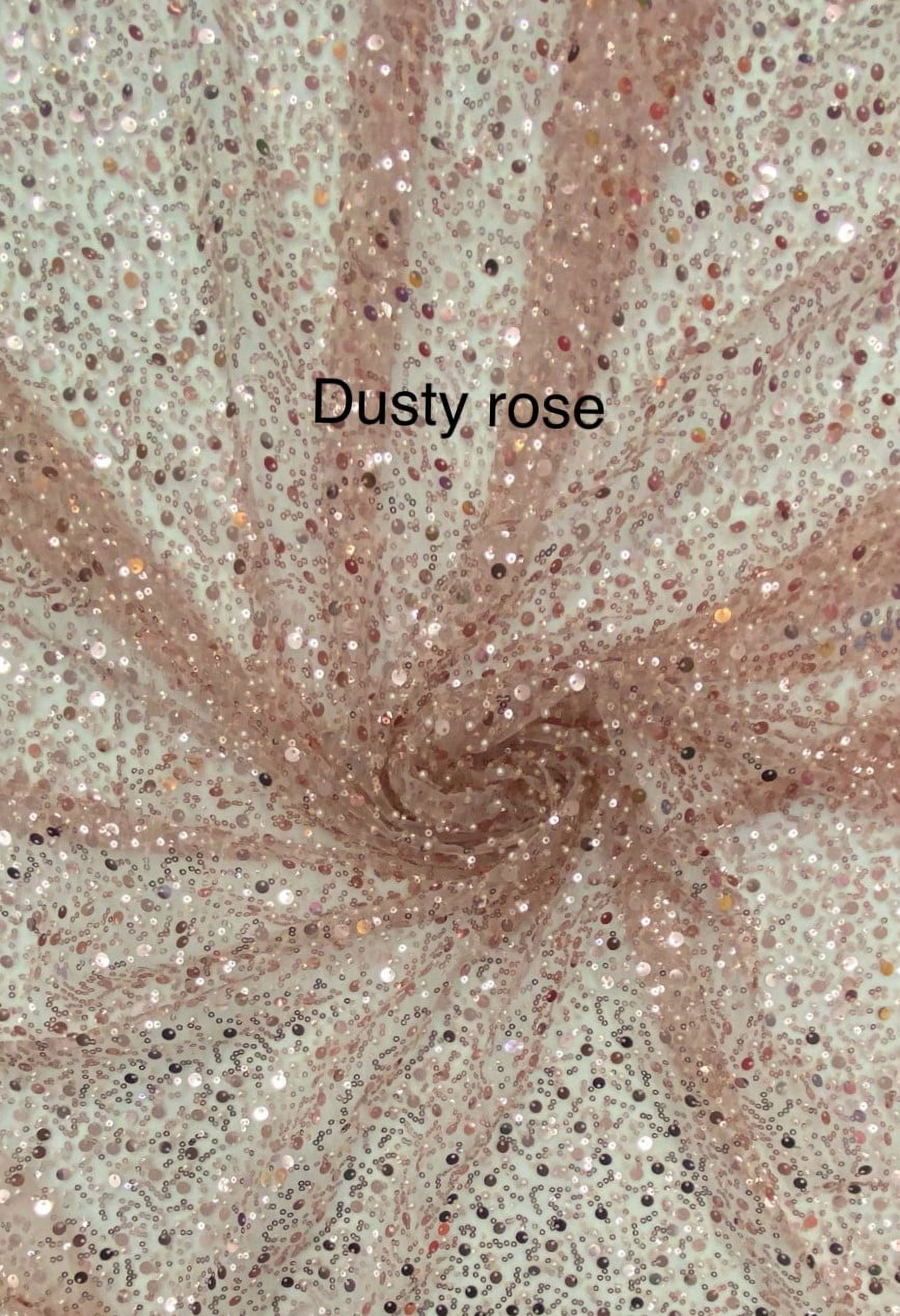 Beads, Pearls & Sequin Luxury Mesh, Dusty rose - Walmart.com