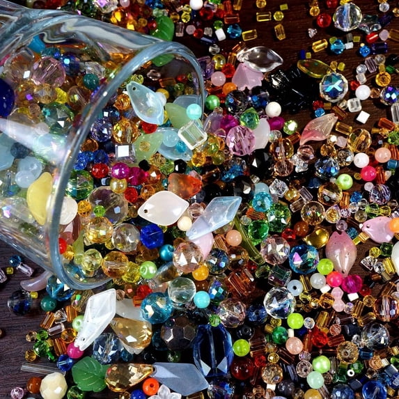 Beads for Making Mix Glass Beads Multi-Color for DIY Making, Bracelets ...