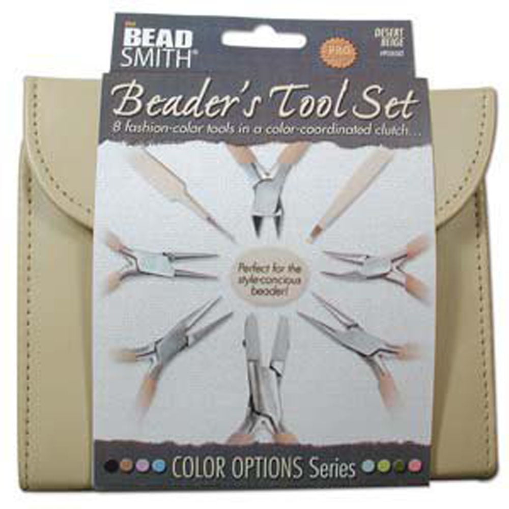 Beadsmith 8 Piece Jewelry Making Plier Set - Beige Color Coordinated ...