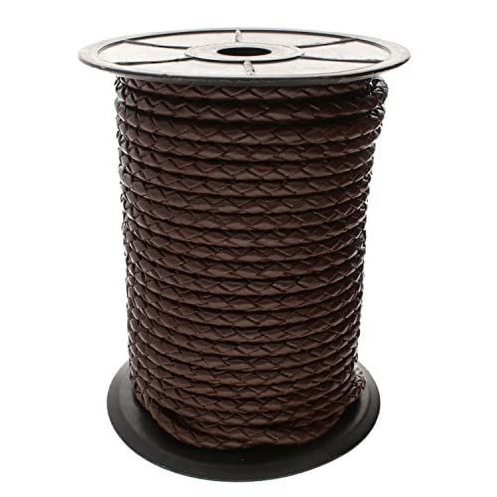 The Beadsmith Braided Bolo Cord – Brown Color – 5mm Spool – 25 Yards/22 ...