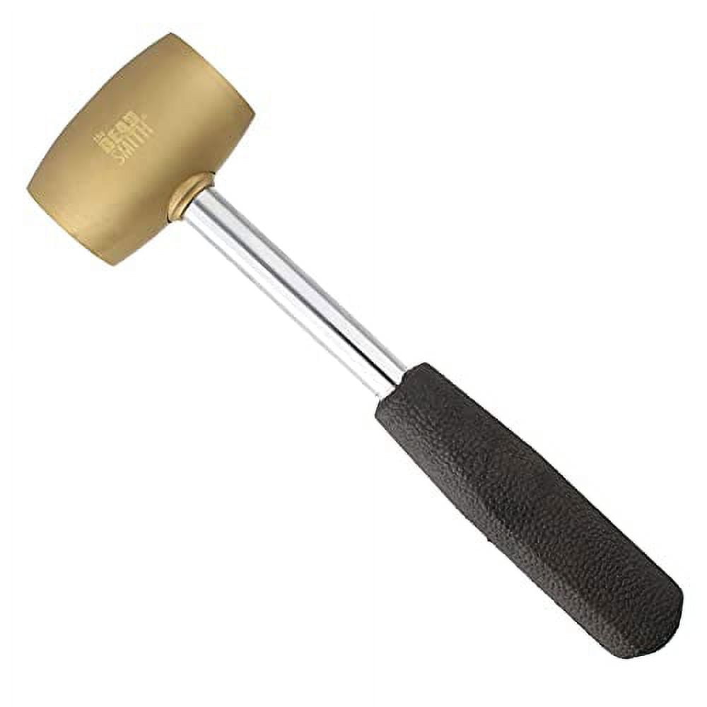 The Beadsmith Brass Head Mallet - Metal Elements - 10 Inches Long, 2LB ...