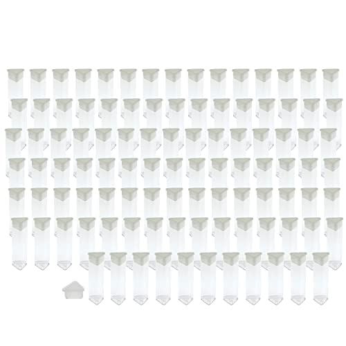 The Beadsmith Clear Plastic Tubes - 3-Inch-Long Triangle Tubes, 9/16 ...