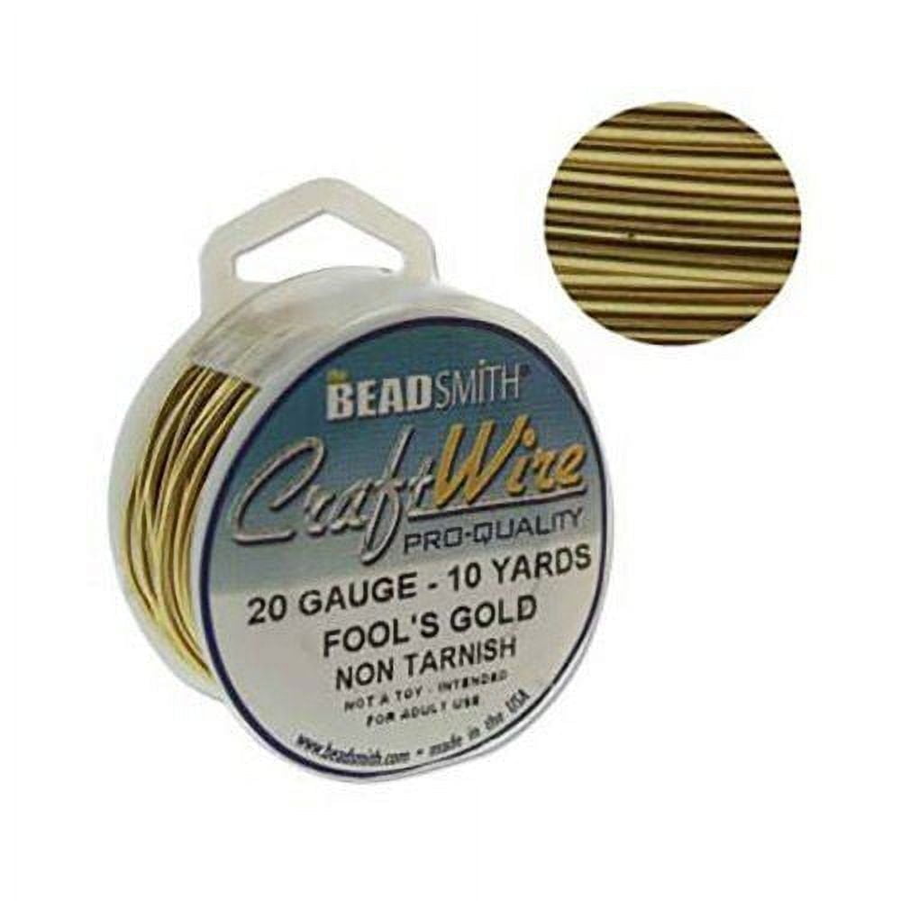 The Beadsmith Craft Wire – Fool's Gold, Permanently Colored Non-Tarnish ...
