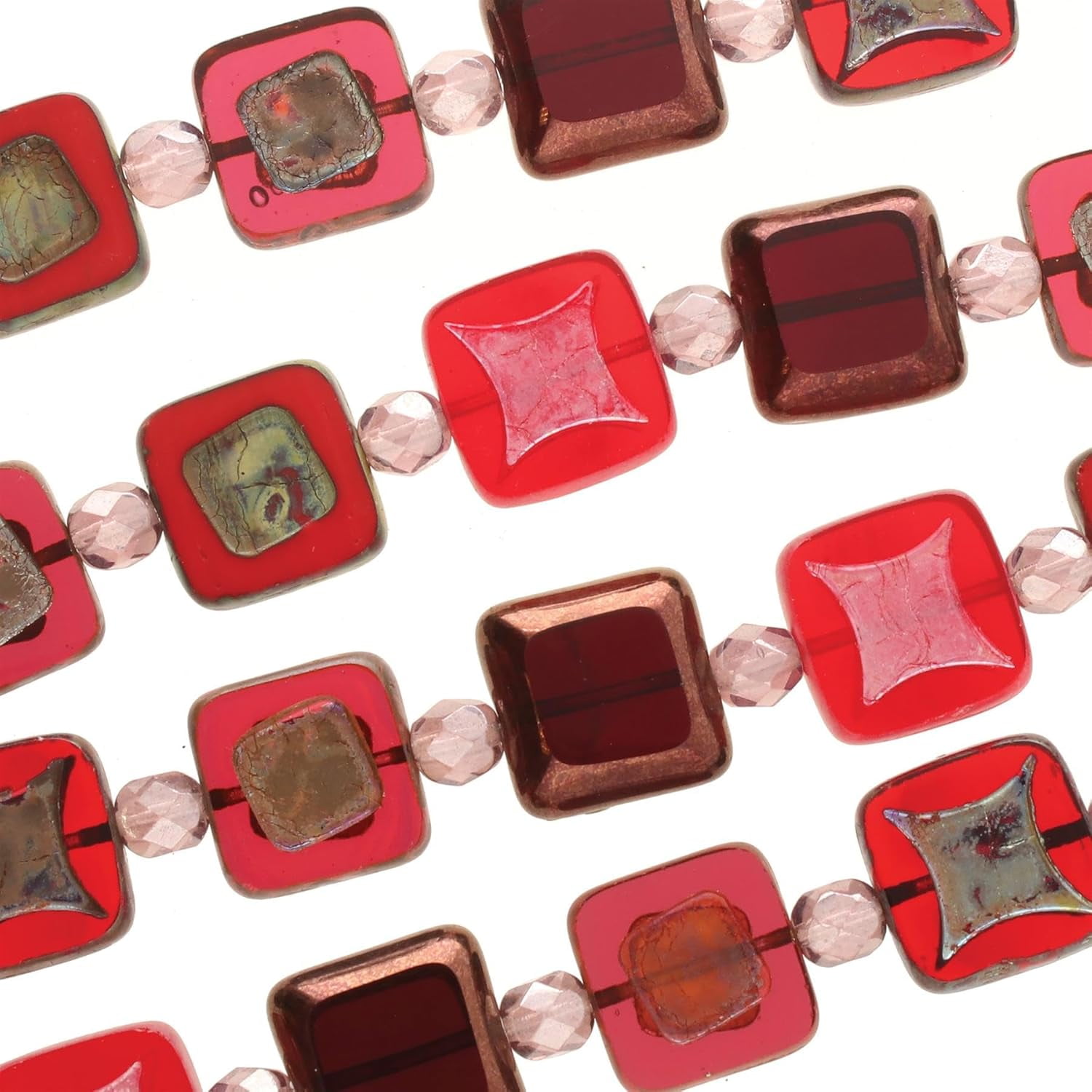 The Beadsmith Czech Glass Strands - High Quality, Pressed & Table Cut ...