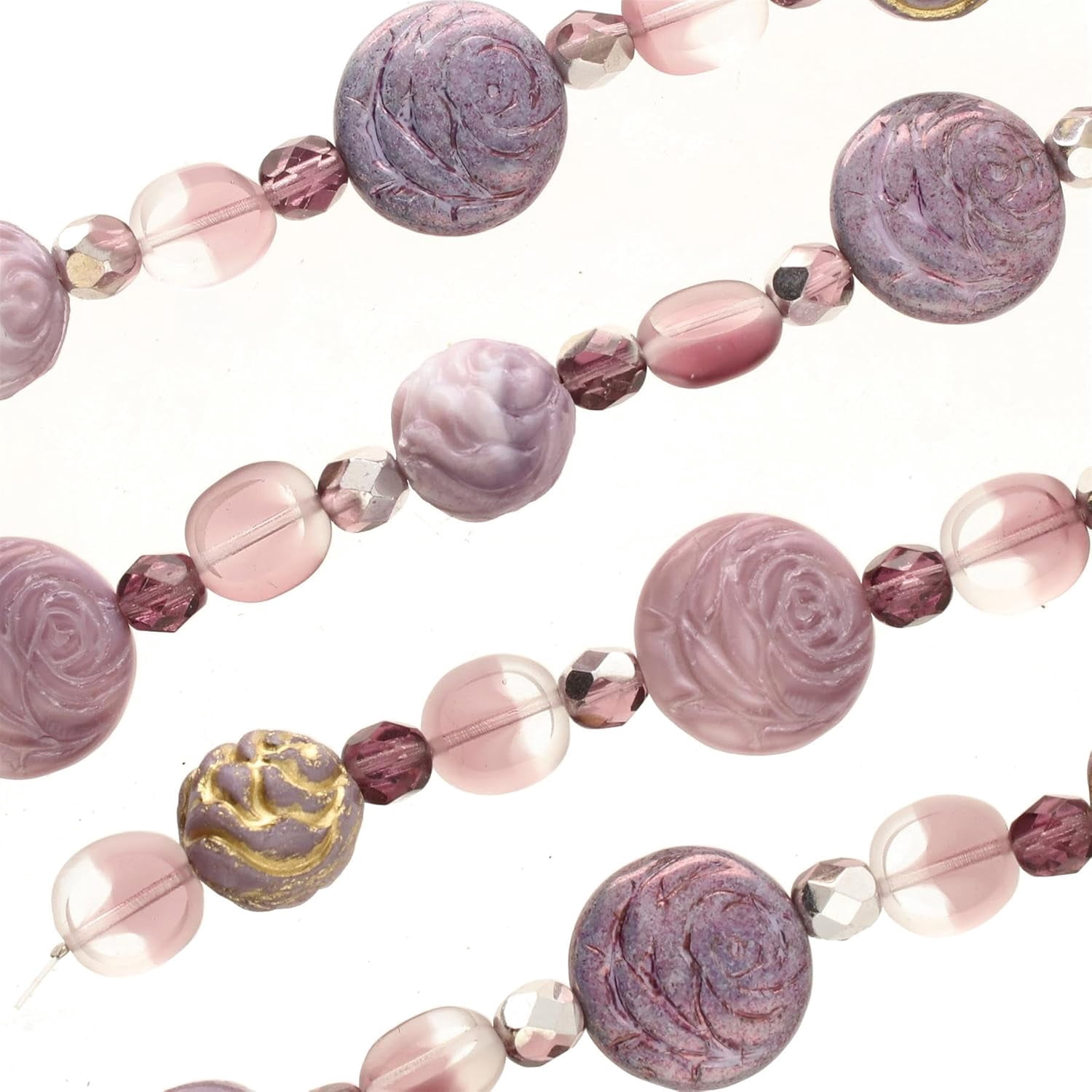 The Beadsmith Czech Glass Strands - High Quality, Pressed & Table Cut ...