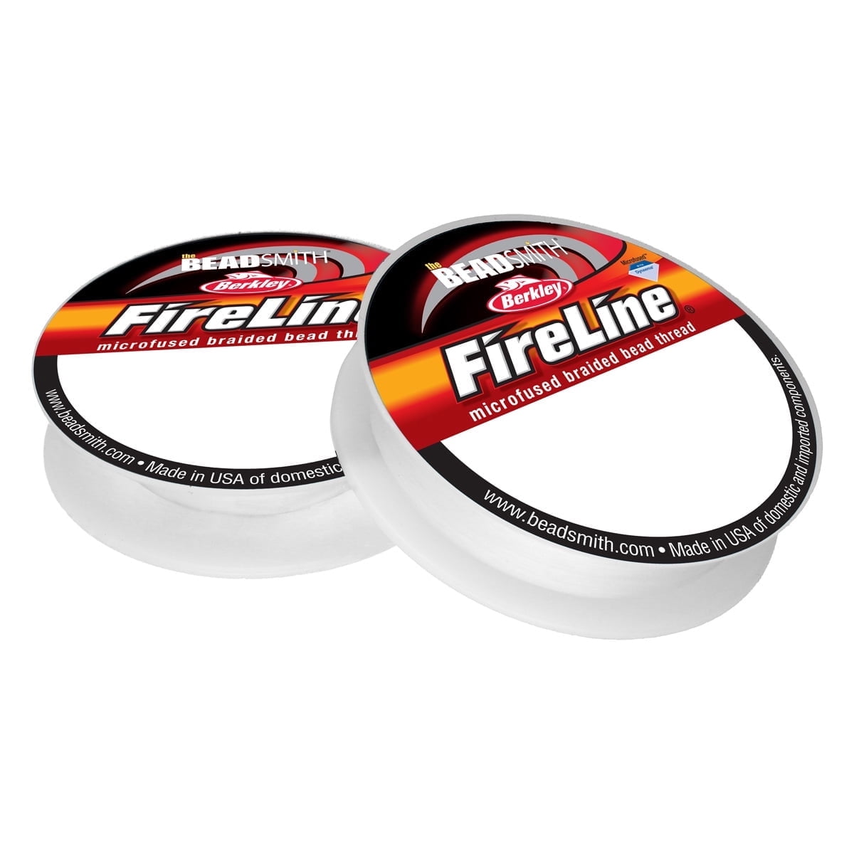 The Beadsmith Fireline Micro-Fused Braided Thread, Crystal Color, 4lb ...