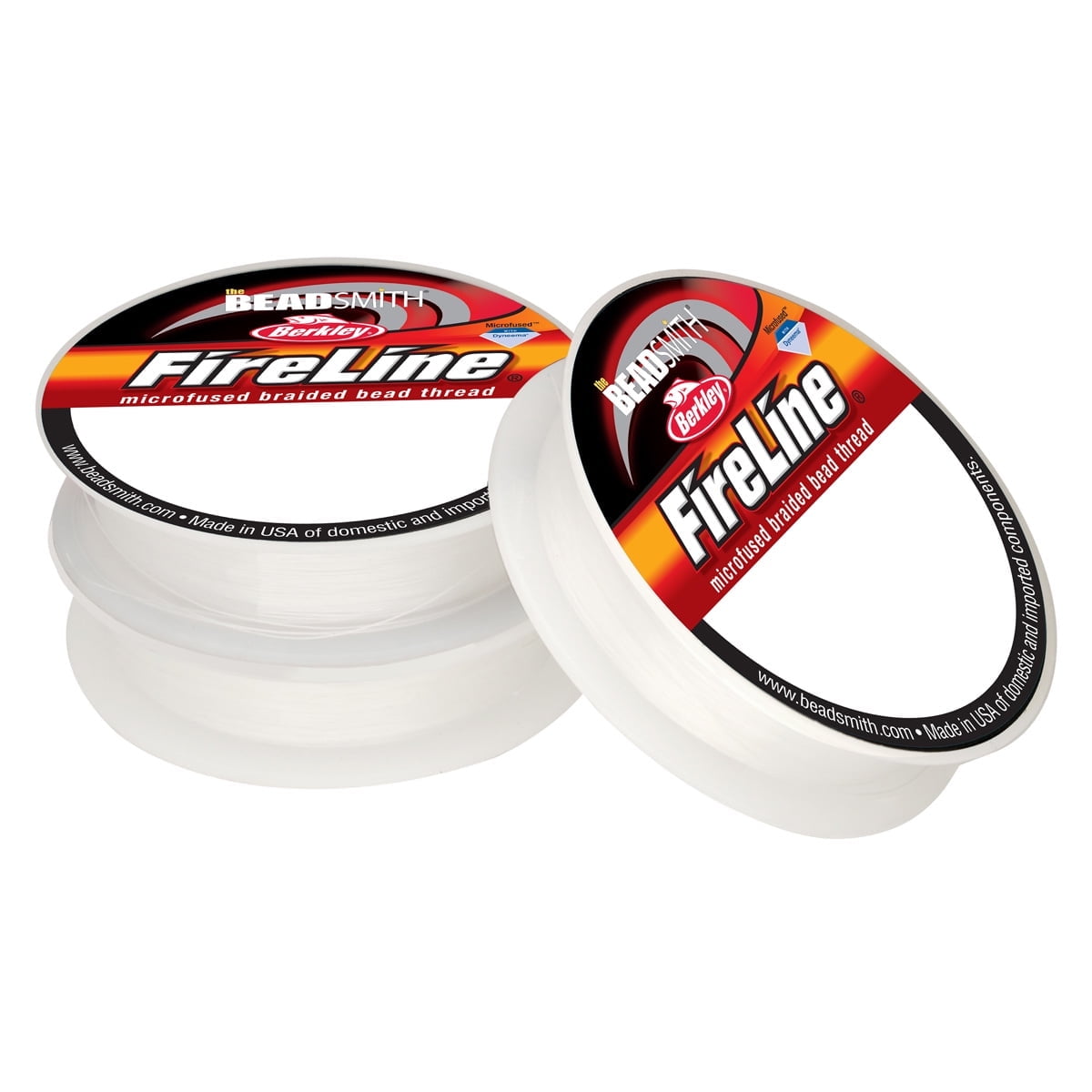 The Beadsmith Fireline by Berkley - Micro-Fused Braided Thread - 3-Pack ...