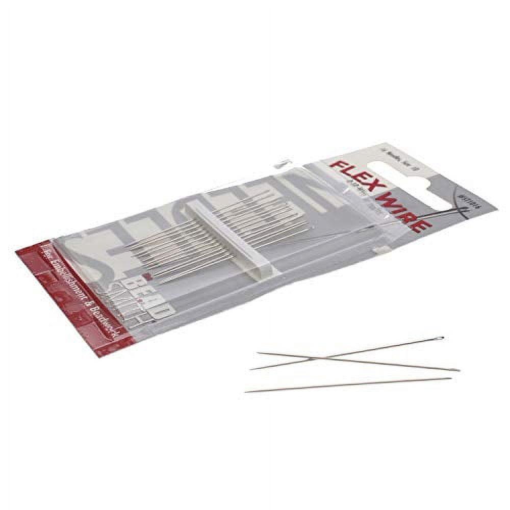 The Beadsmith Flex Wire Needles, 12 Packs of 16, European Quality, Use ...