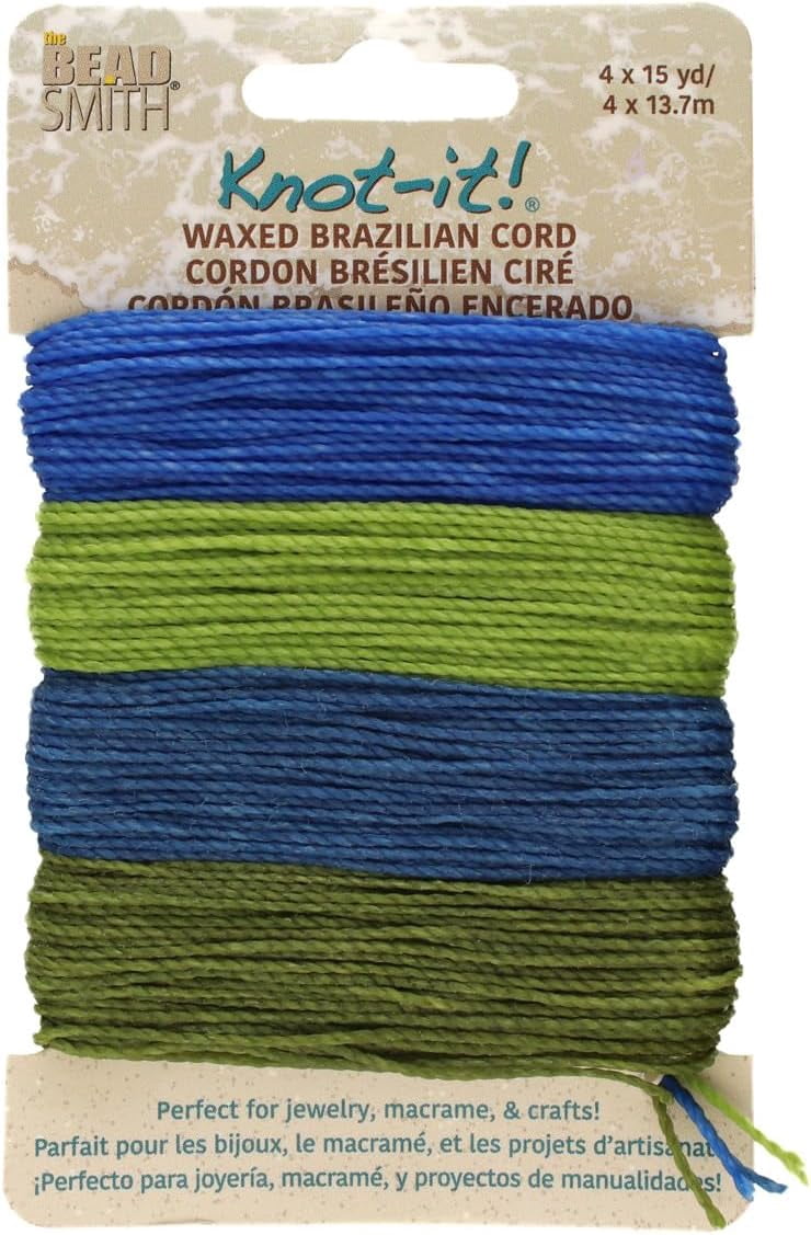The Beadsmith Knot It Waxed Polyester Cord – Hang Loose – 0.7mm ...