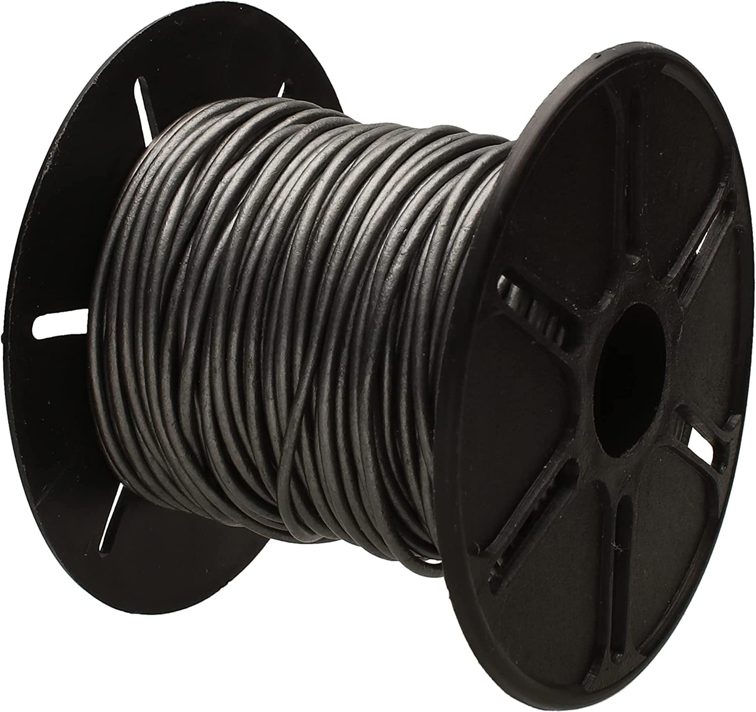 The Beadsmith Leather Cord – Metallic Grey – 1.5mm Spool – 25 Yards/22. ...