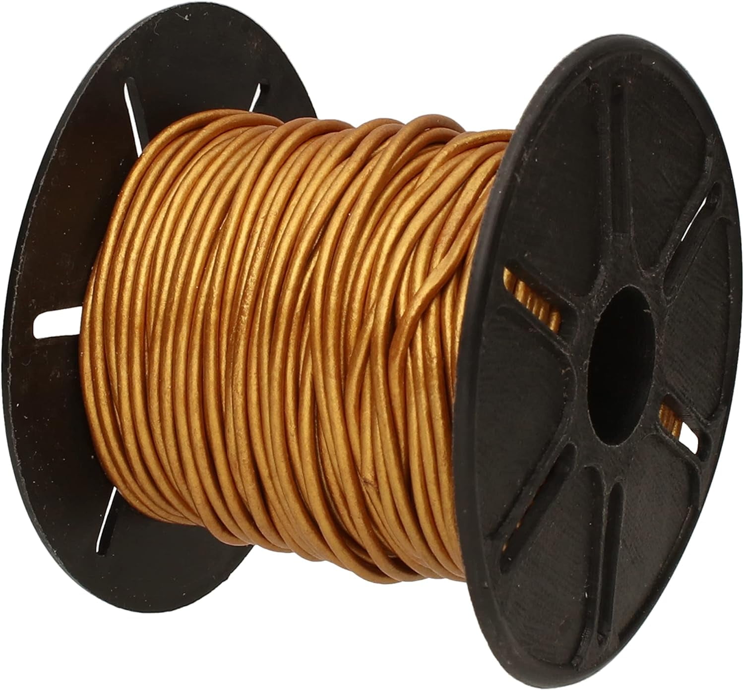 The Beadsmith Leather Cord - Metallic Indian Sun- 1.5mm Spool - 25 ...
