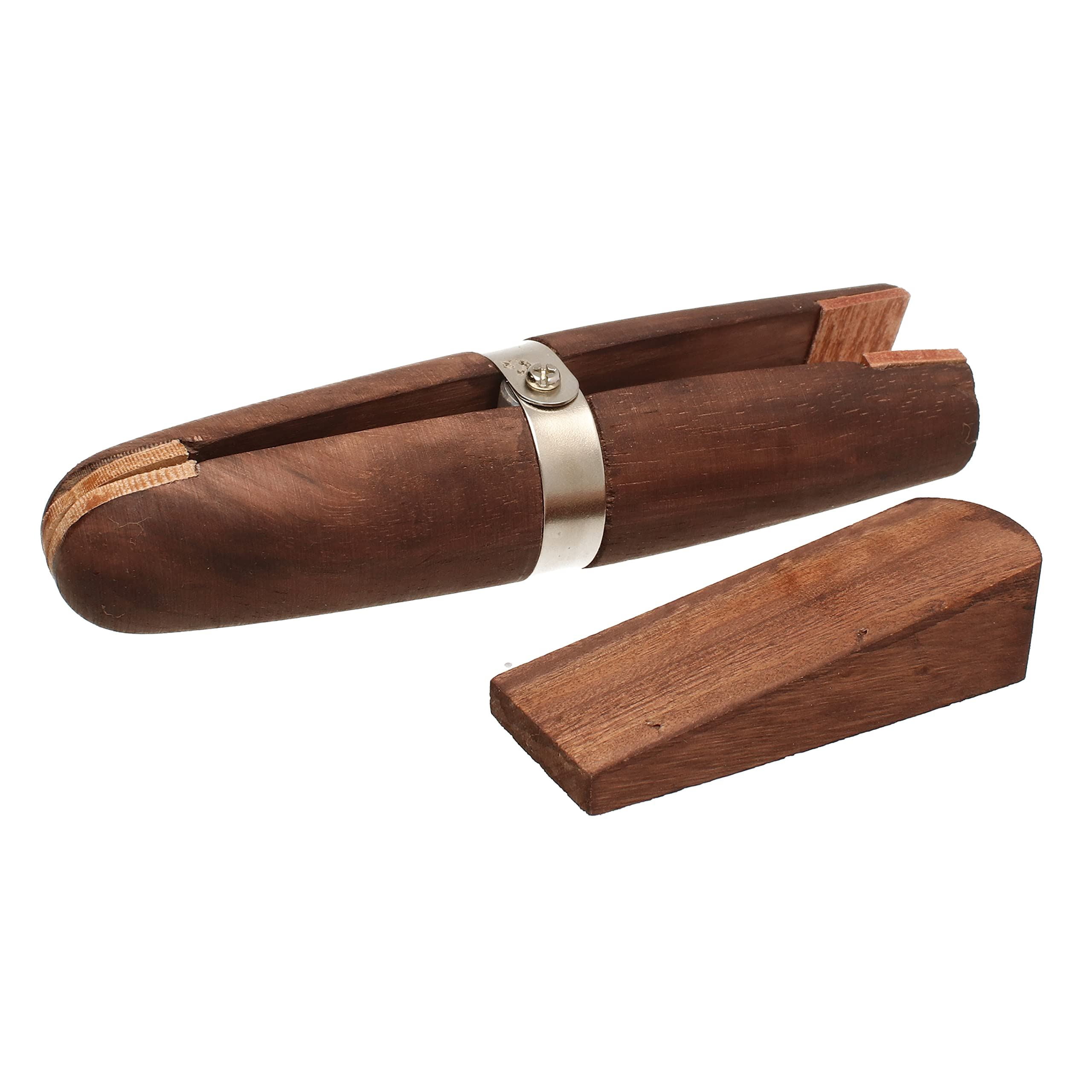 The Beadsmith Mahogany Wood Ring Clamp – Includes Wood Wedge – 6 Inches ...