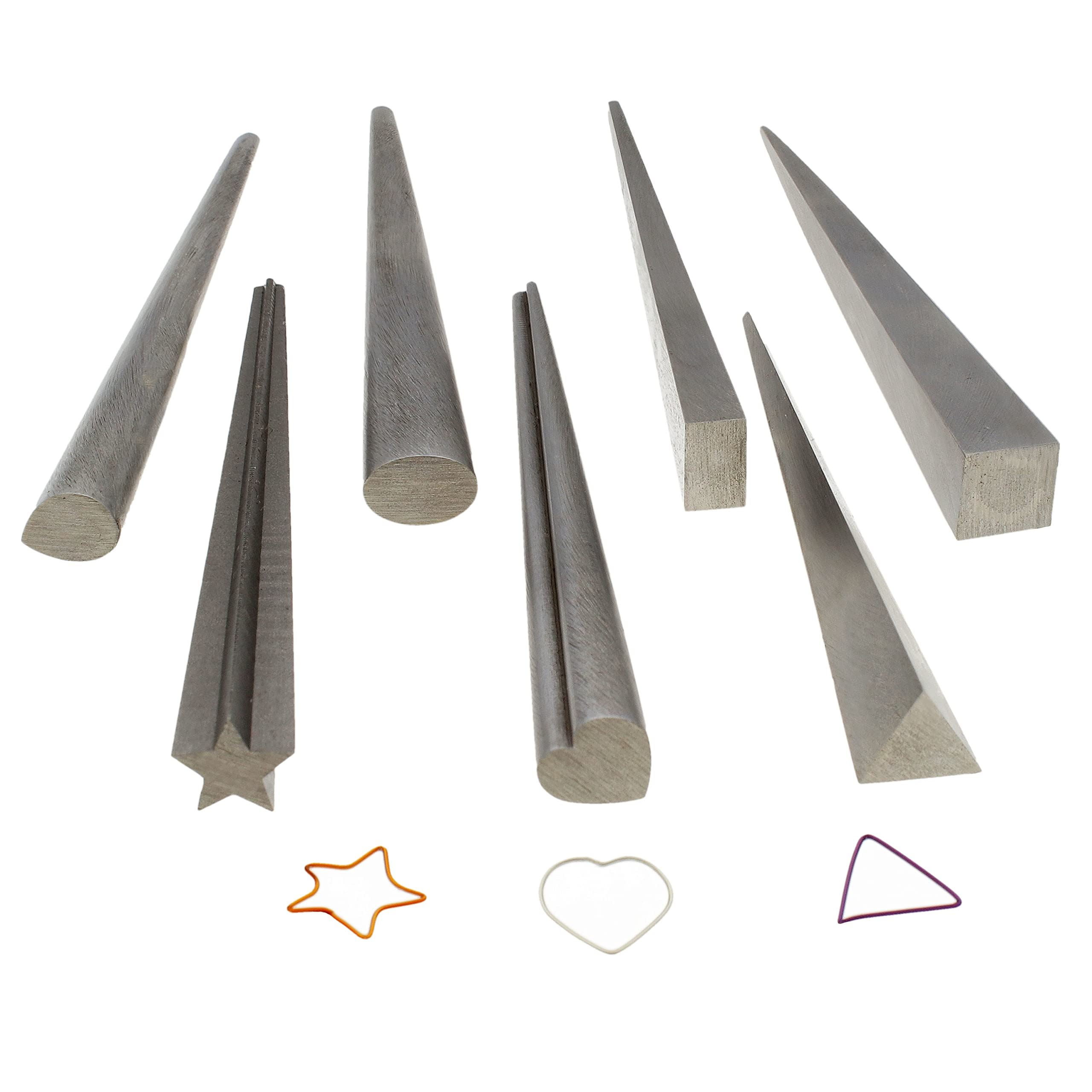 The Beadsmith Mini Mandrel Set - 7 Piece Kit: Oval, Square, Drop ...