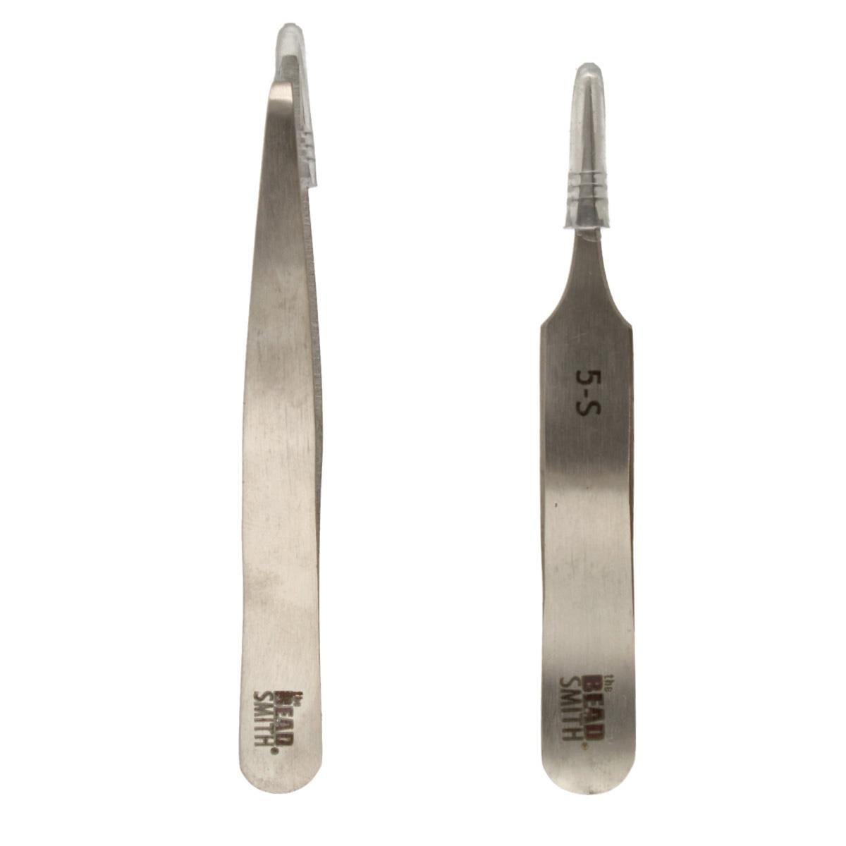 The Beadsmith Mini Tweezer Set – Includes #5 and Split Ring Styles – 3 ...