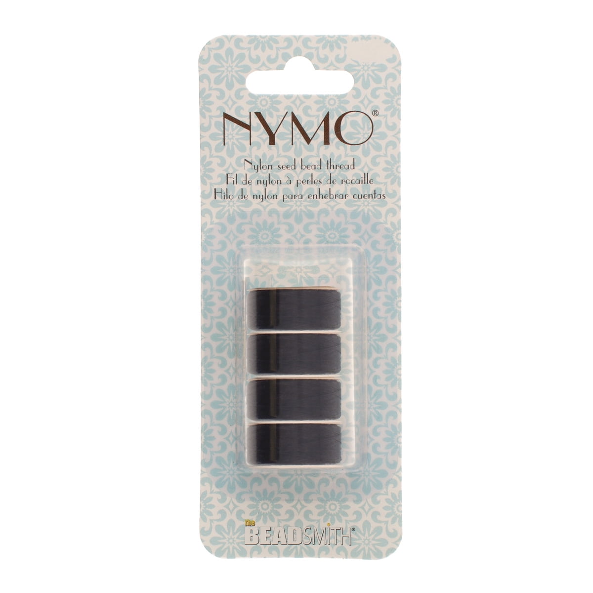 The Beadsmith Nymo Thread – Black Color – Size Assortment 00, 0, B & D ...